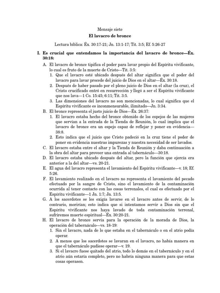 El Lavacro | PDF | Sacerdote | espíritu Santo