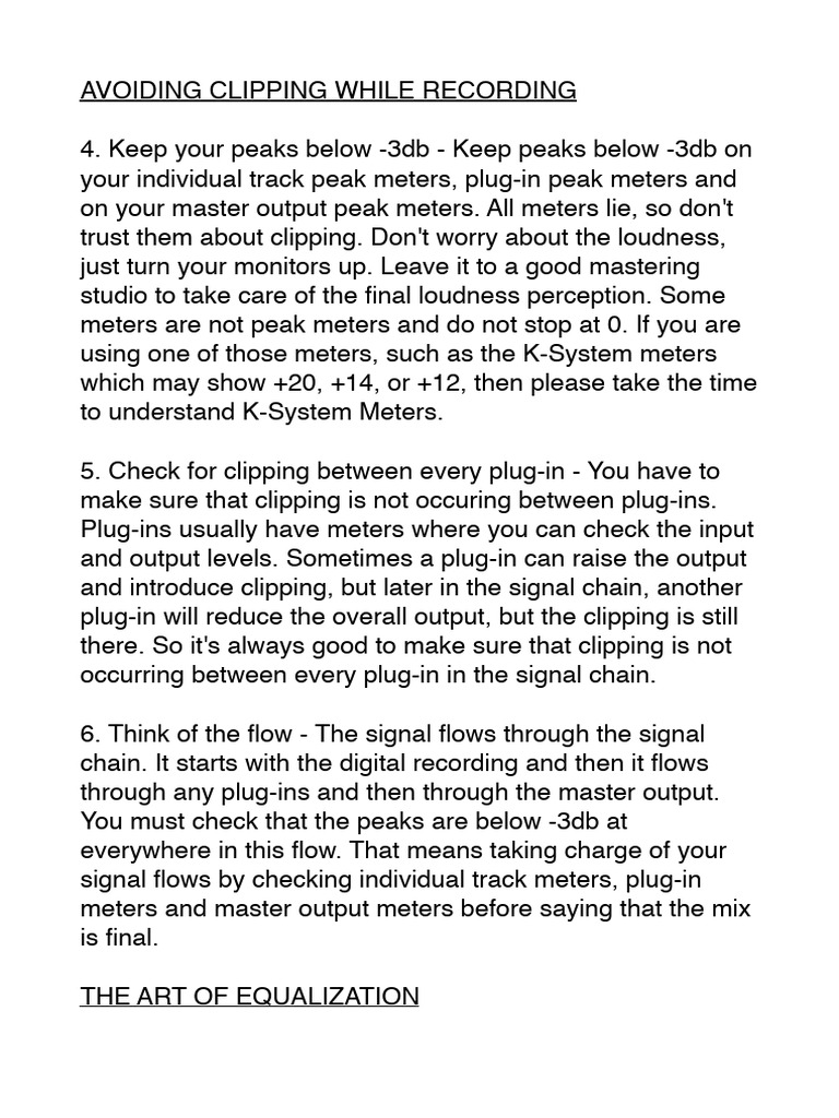 Audio Production Techniques | PDF | Equalization (Audio) | Microphone