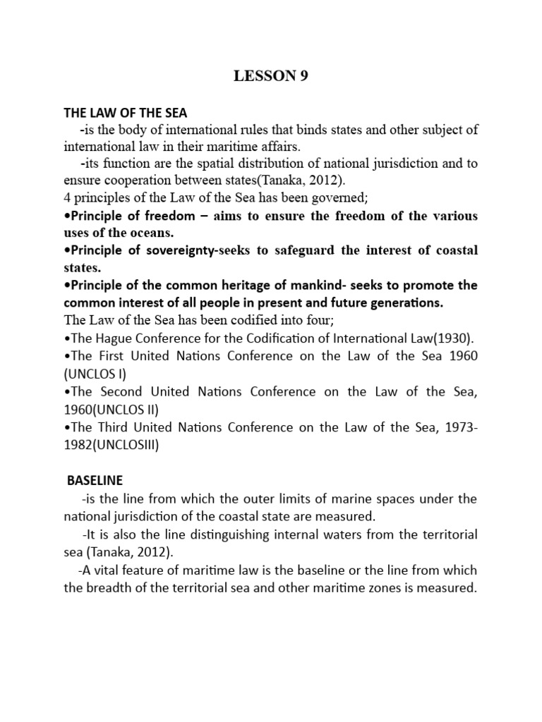 Arcilla Mariel Reporting LAWS | PDF | Territorial Waters | United Nations Convention On The Law ...