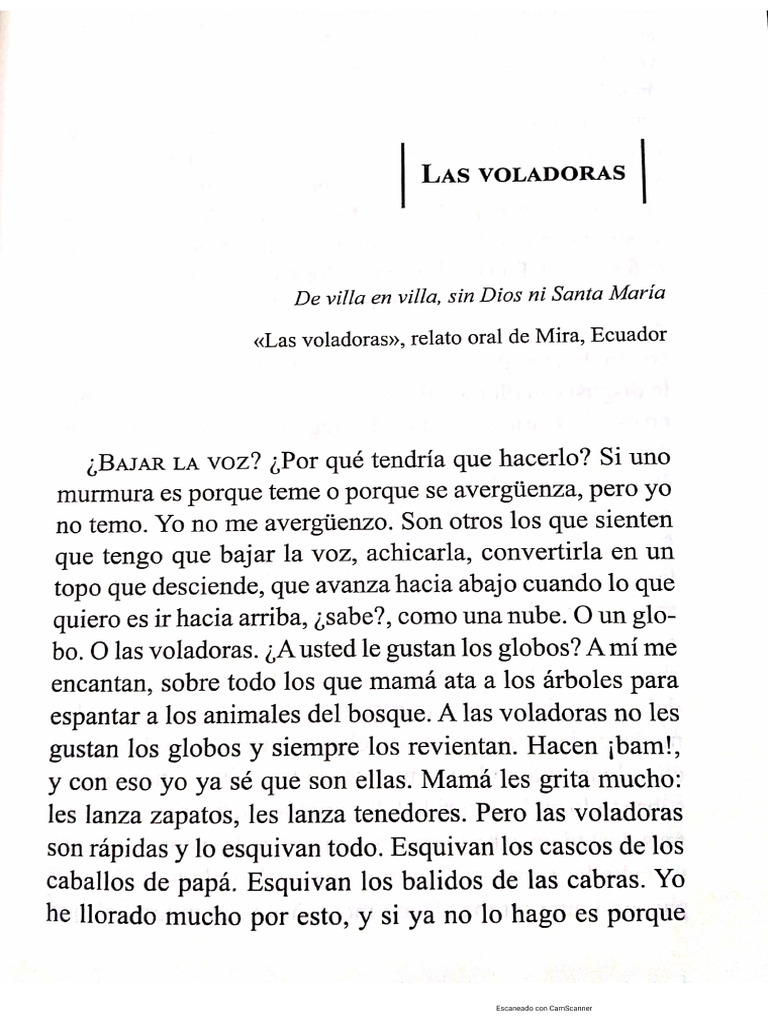 Las Voladoras - Mónica Ojeda | PDF