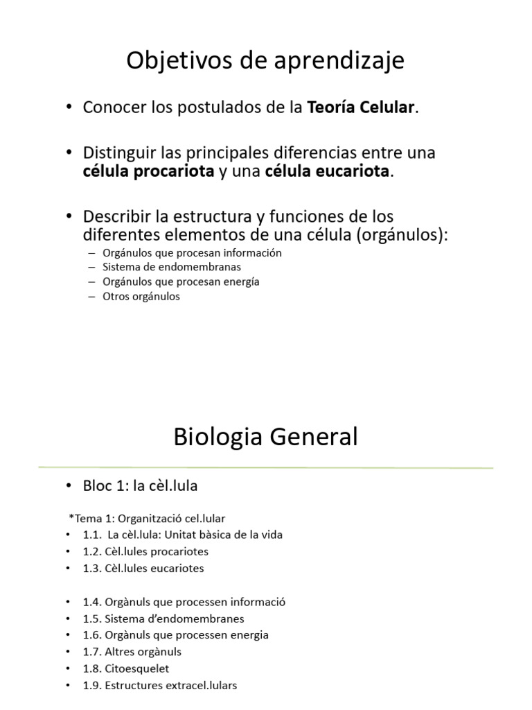 1 Organització Cel - Lular | PDF