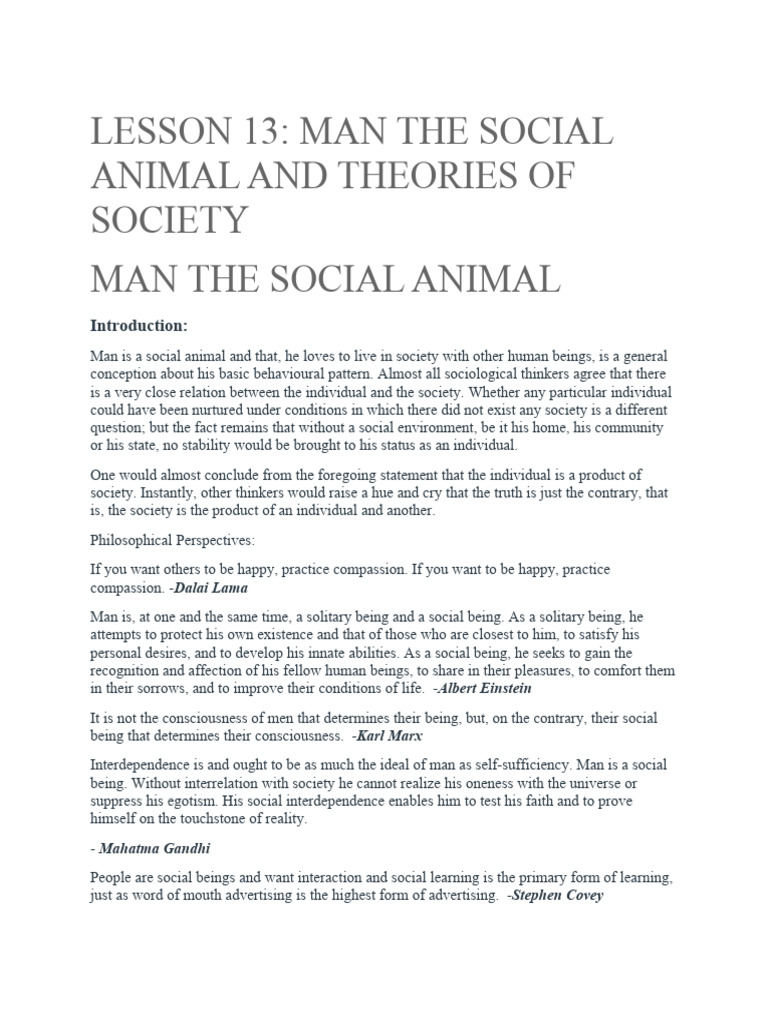 Lesson 13 | PDF | Social Contract | Society