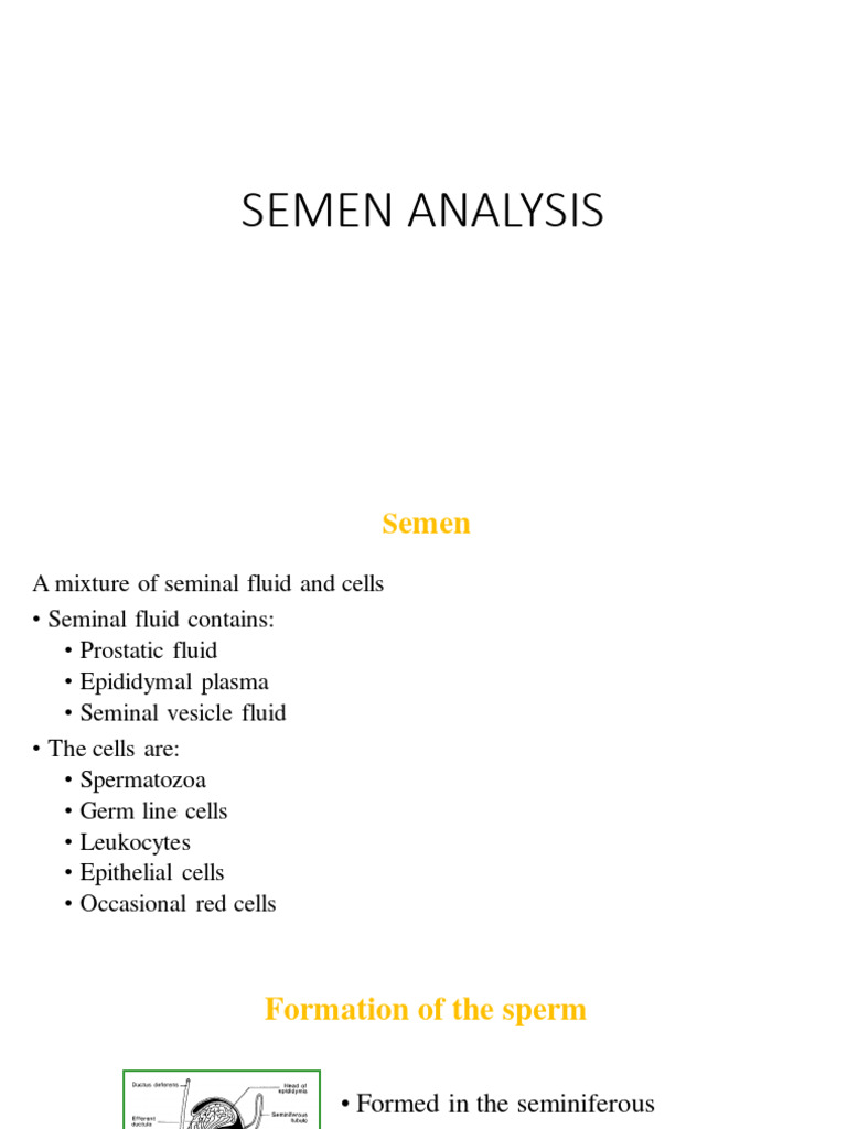 Semen Analysis | Download Free PDF | Semen | Sperm