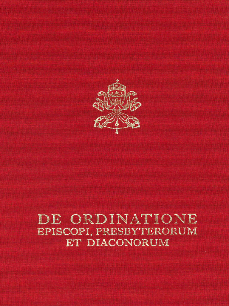 De Ordinatione Episcopi, Presbyterorum Et Diaconorum (1990) | PDF
