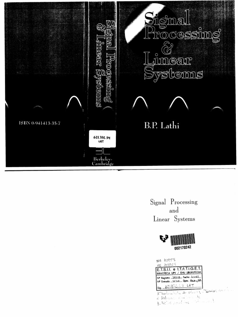 Signals and Systems B P Lathi | PDF