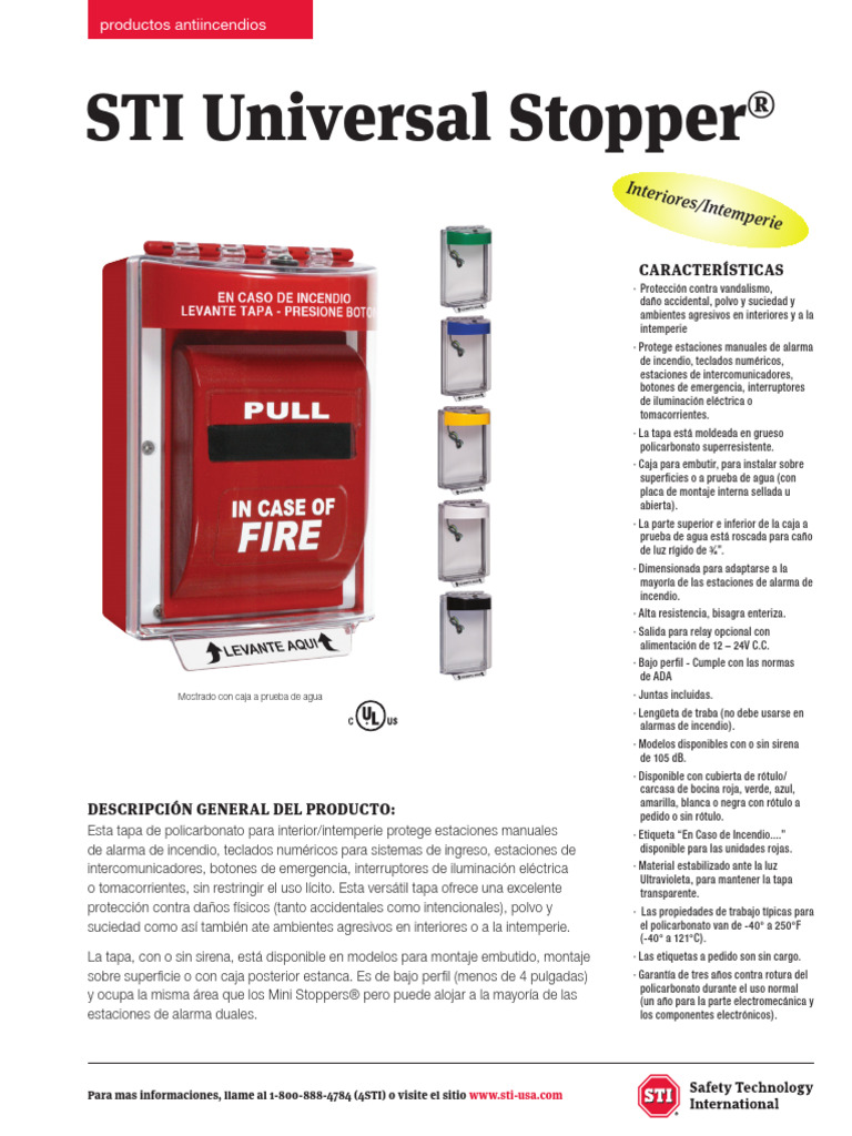 STI Universal Stopper (ESP) | PDF | Ligero