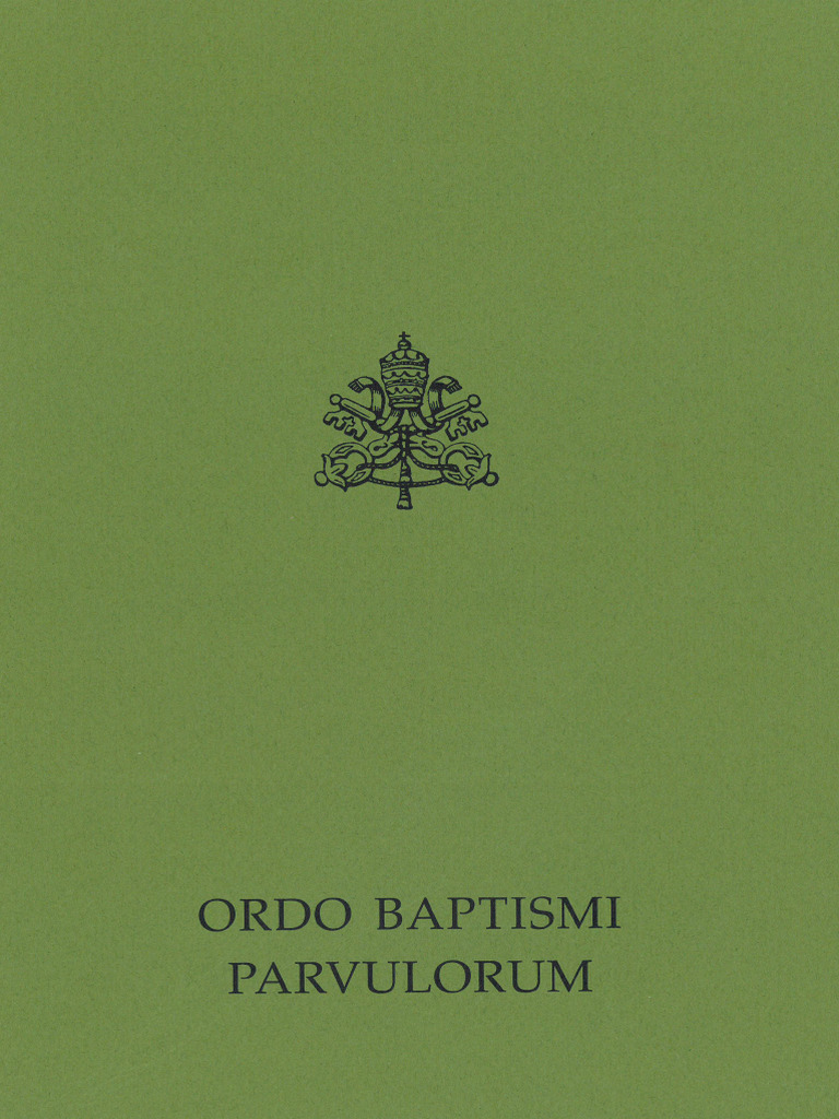 Ordo Baptismi Parvulorum (1976) | PDF