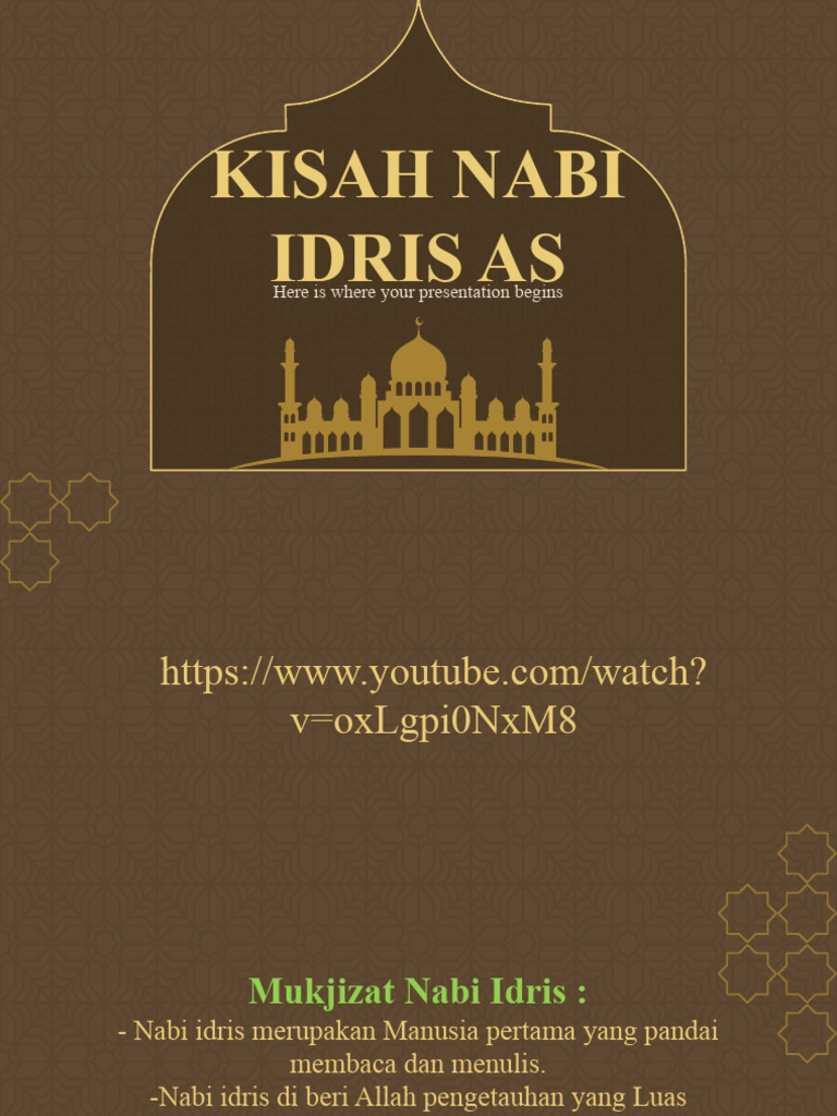 Kisah dan Mukjizat Nabi Idris AS | PDF | Perjalanan | Agama & Spiritualitas