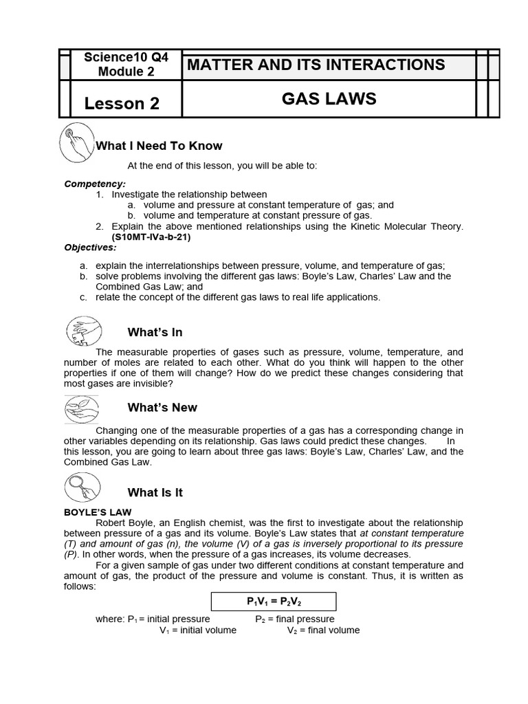 Understanding Gas Laws: Boyle, Charles, Combined | PDF | Gases ...