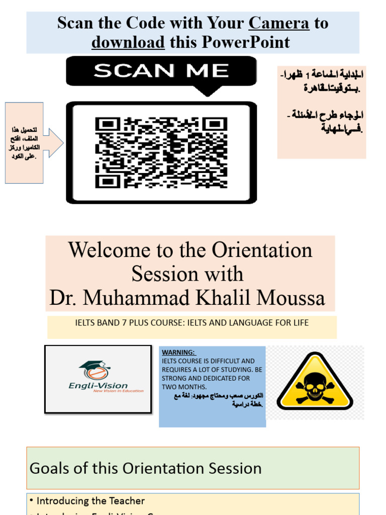 Ielts Orientation Session Overview Pdf International English