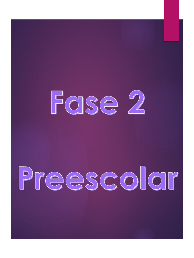 Fase 2 Programa Sintetico Oficial | PDF | Aprendizaje | Educación de la primera infancia