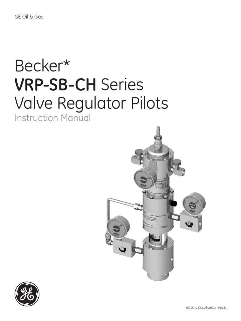 GE Becker VRP-SB-CH Pilot Manual | PDF | Valve | Actuator