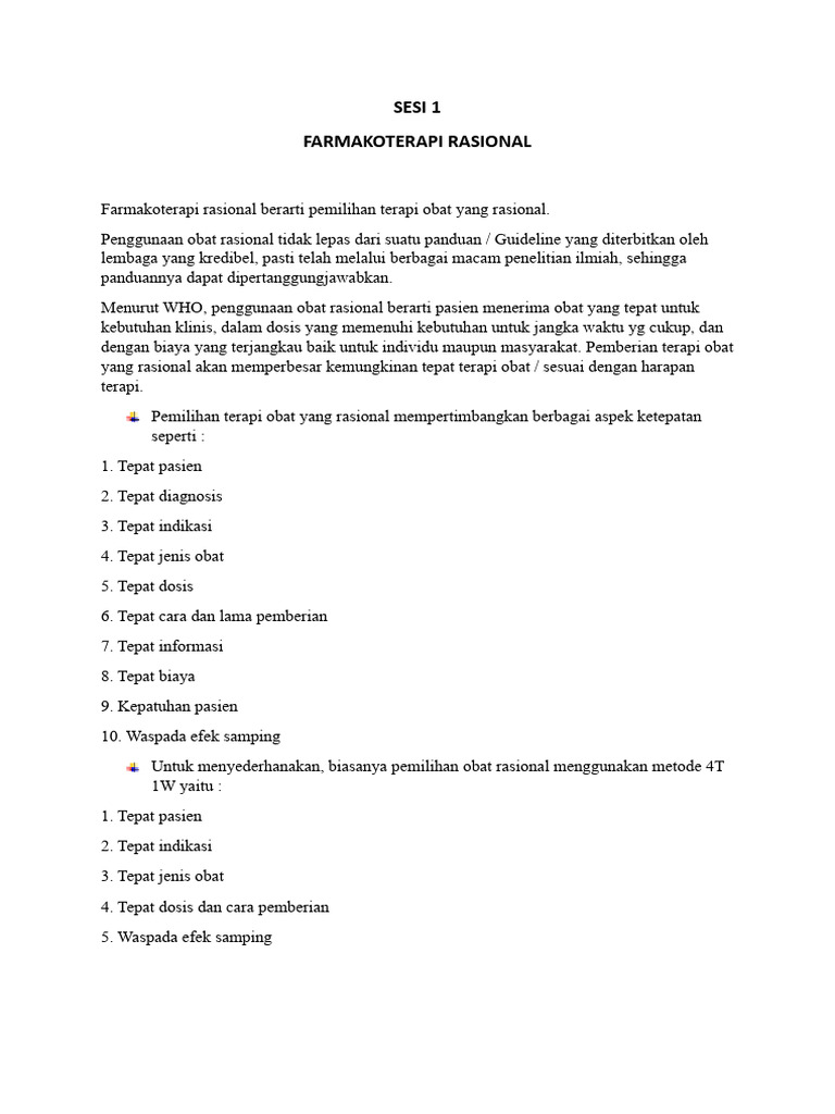 Rangkuman Farmakoterapi | PDF