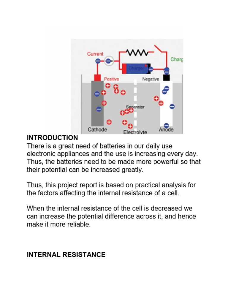 Physics Project | PDF | Electrical Resistance And Conductance | Electrode