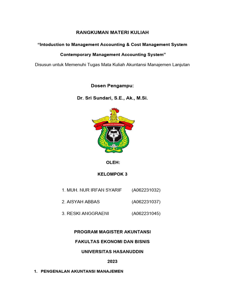 RMK Kelompok 3 AKML - Chapter 1 | PDF