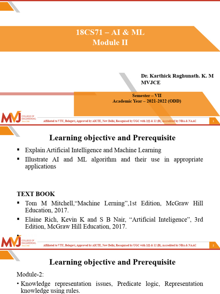 Ai & ML - Module | PDF | Artificial Intelligence | Intelligence (AI) & Semantics