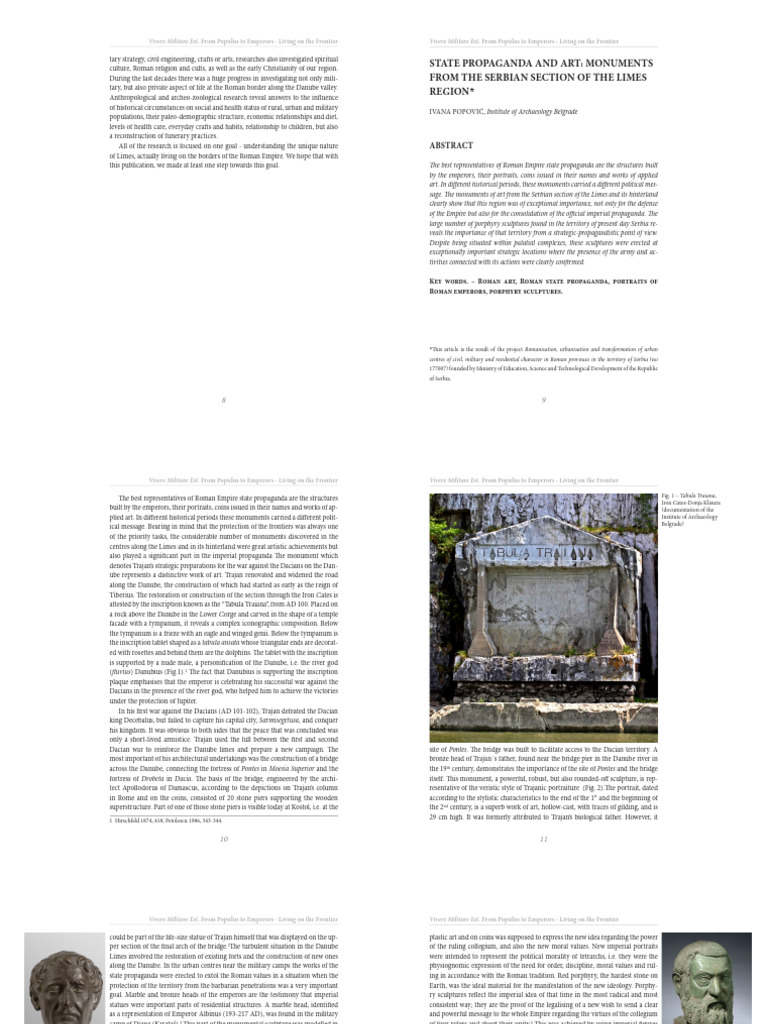 I Popovic STATE PROPAGANDA AND ART MONUM | PDF | Roman Empire