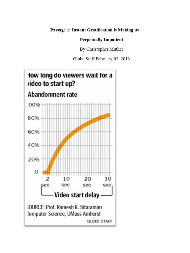 Week 5 | PDF | Delayed Gratification | Streaming Media