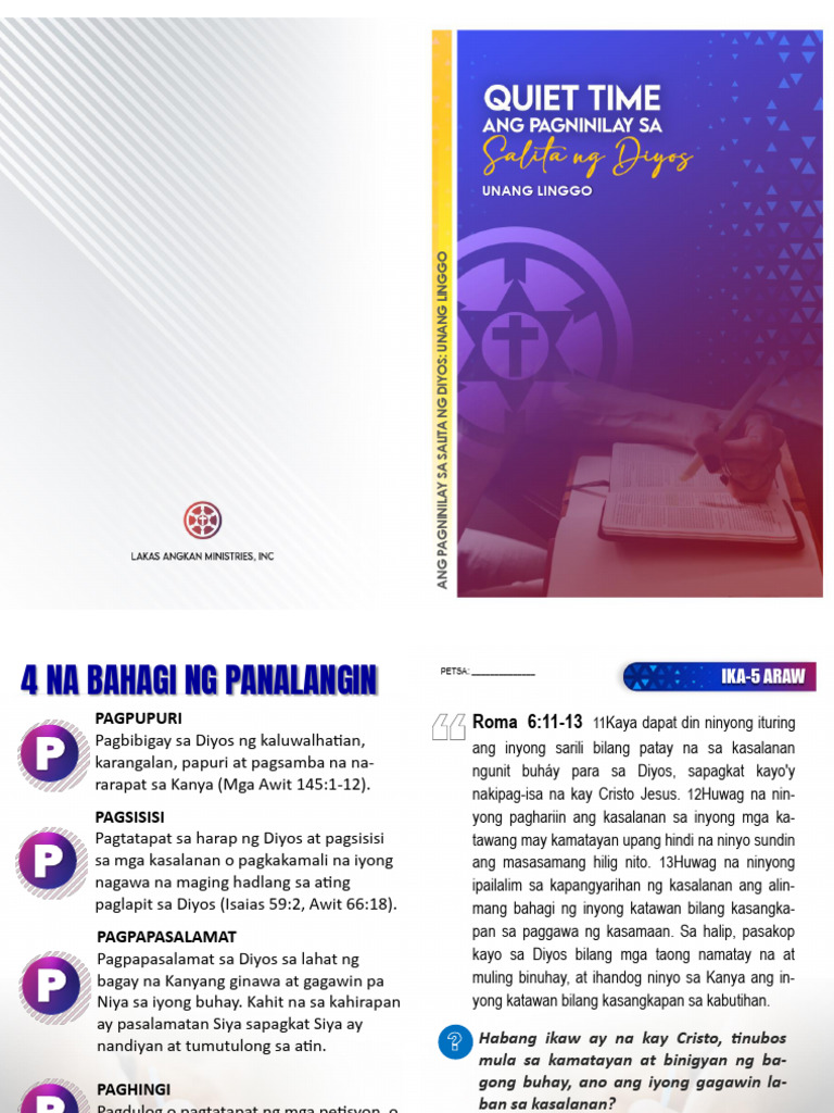 QT GUIDE Unang Linggo | PDF
