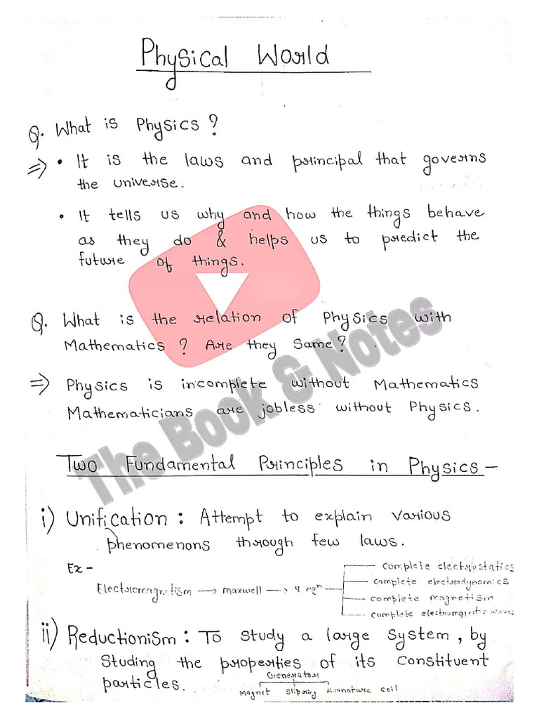 01 The Physical World | PDF