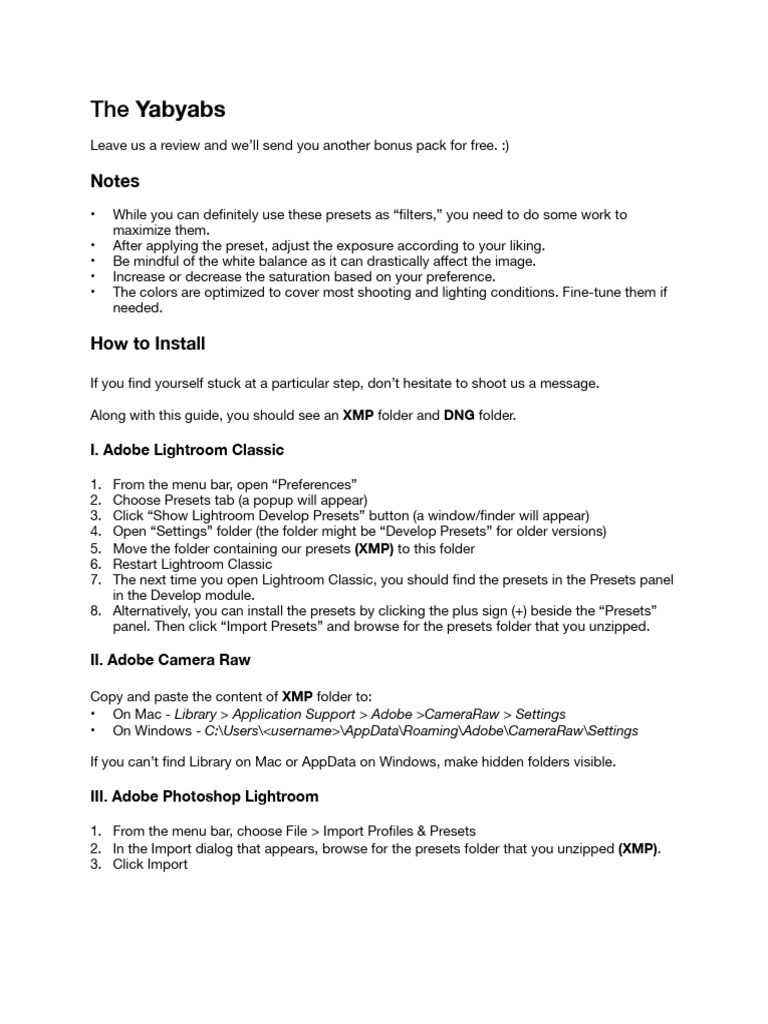 Preset Installation On Adobe | PDF | Computer Architecture | Operating System Families