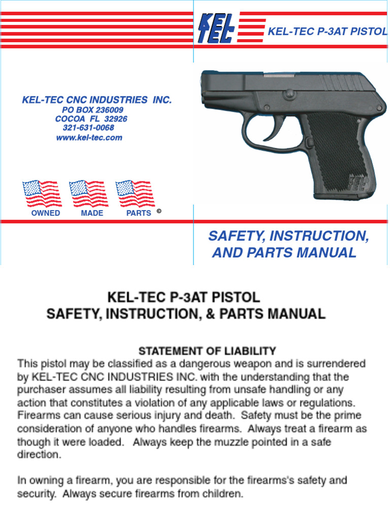 P3AT Original | PDF | Trigger (Firearms) | Cartridge (Firearms)