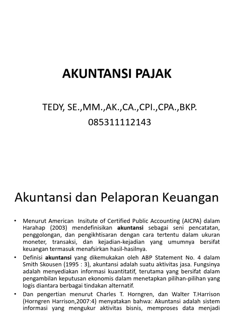 Akuntansi Pajak | PDF
