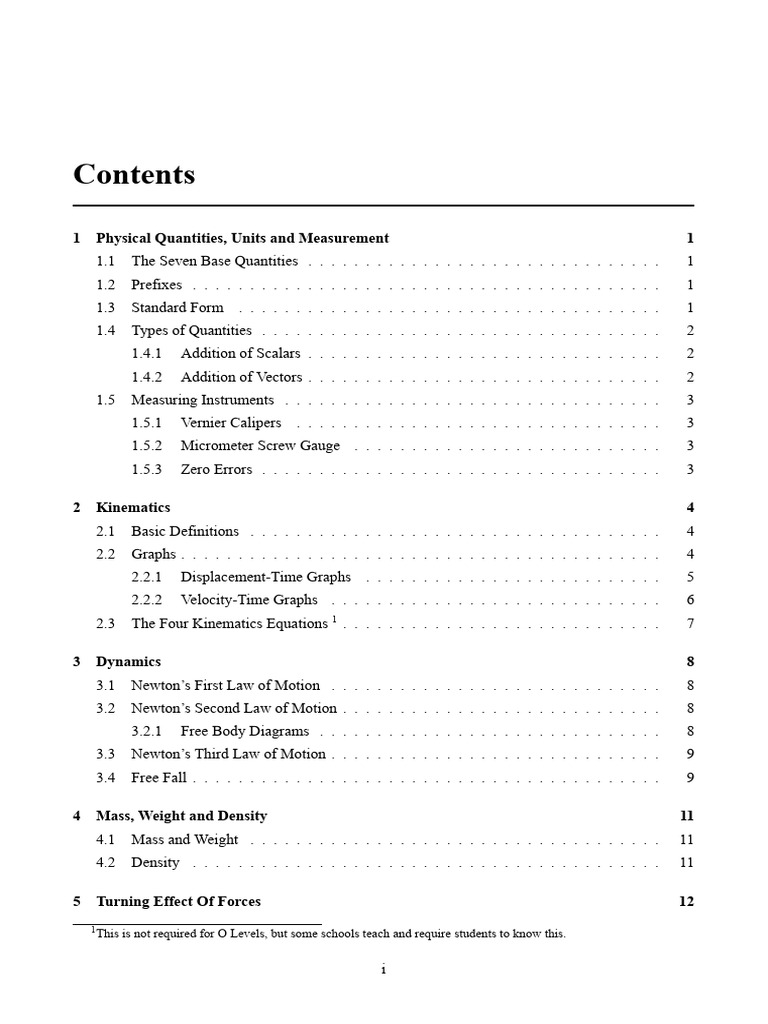 O Level Physics (Notes Only) | PDF | Velocity | Waves