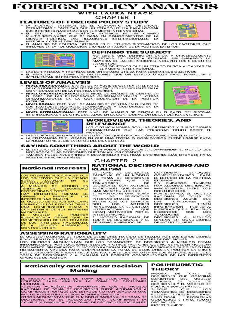 Foreign Policy Analysis With Laura Neack | PDF | Toma de decisiones ...