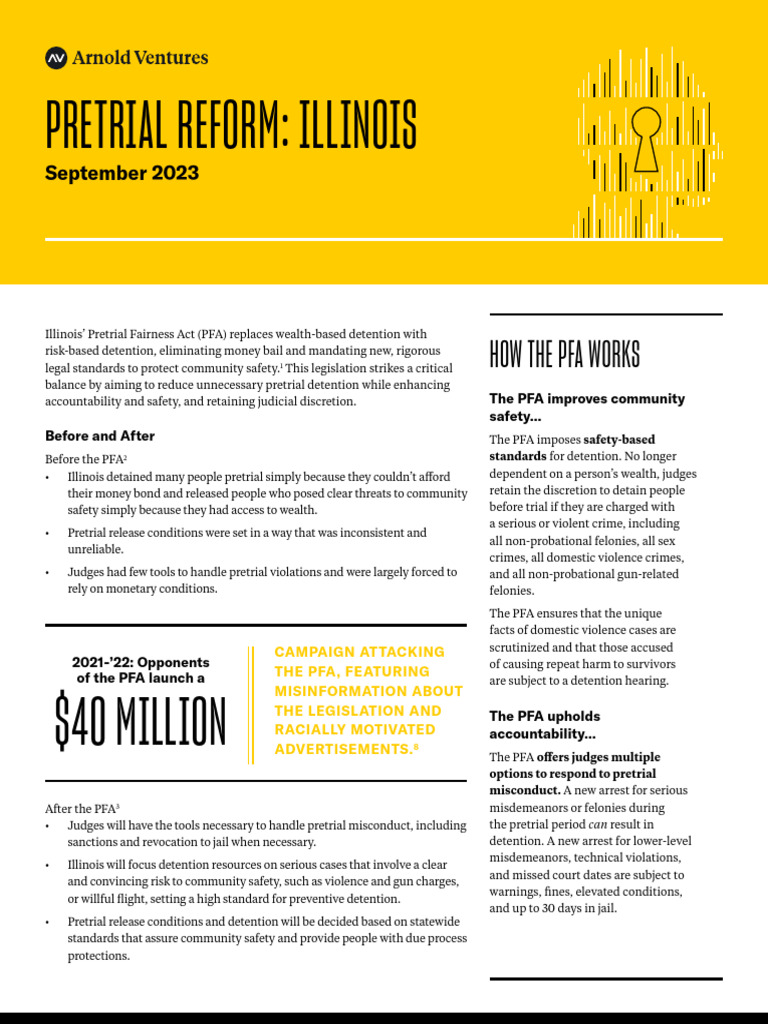 Illinois Pretrial Fairness Act Overview | PDF | Crime & Violence | Crimes