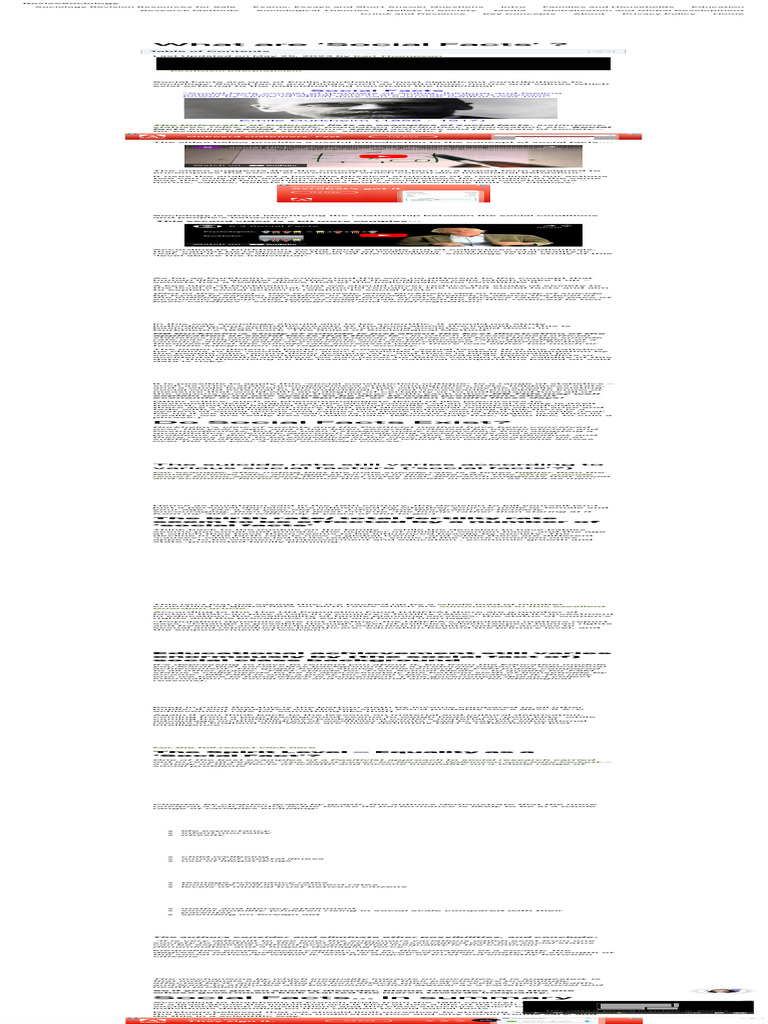 What Are Social Facts' - ReviseSociology | PDF | Émile Durkheim | Sociology