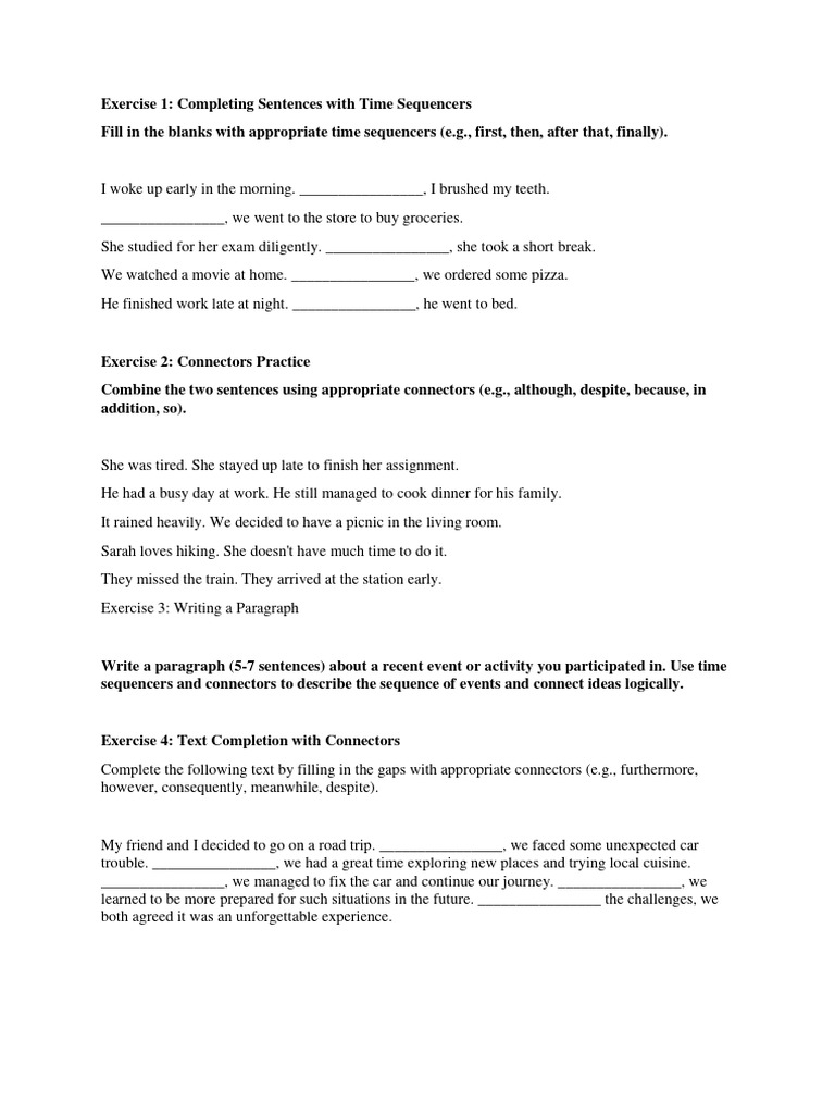 Time Sequencers and Connectors | PDF