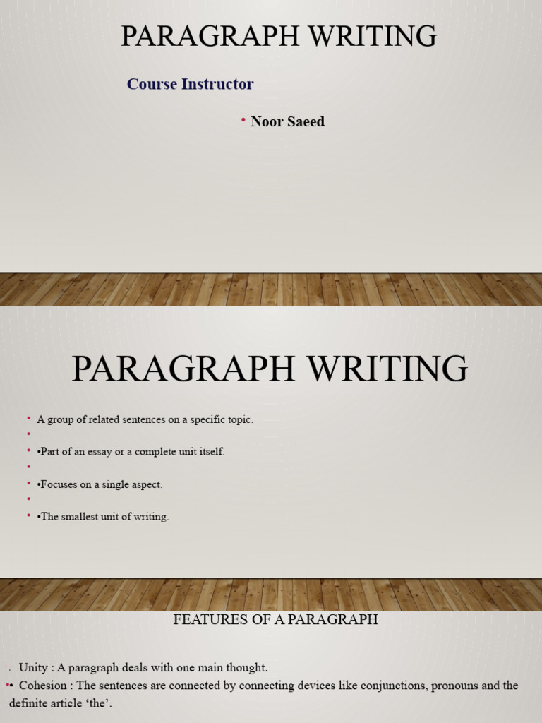 Writing Paragraphs | PDF | Linguistic Morphology | Language Mechanics