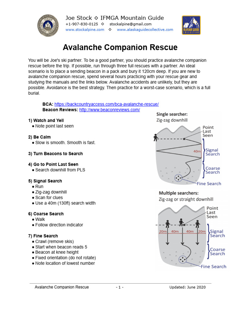 Avalanche Companion Rescue | PDF