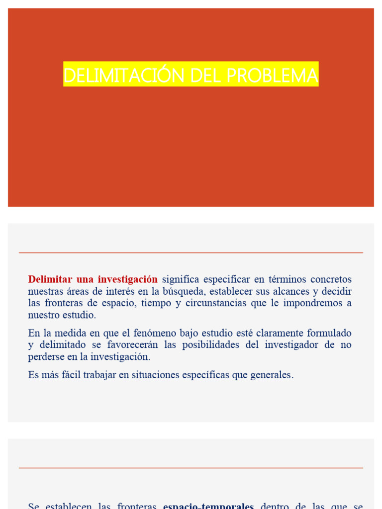 Delimitación Del Problema | PDF | Hora | Cognición