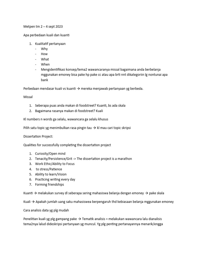 CTT - TM 2 - Metpen | PDF