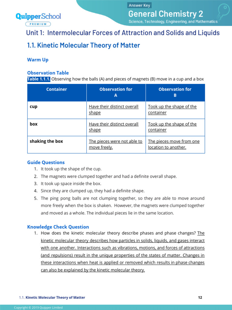 CHM2 11 - 12 Q3 0101 Ak | PDF | Gases | Liquids