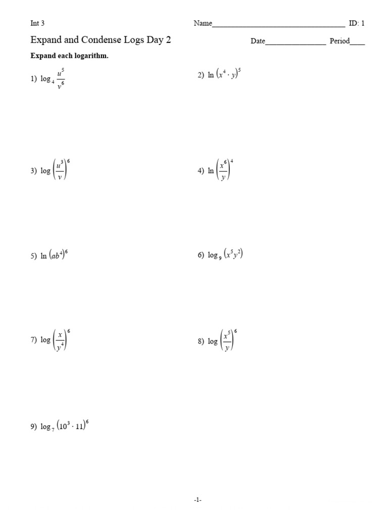 Expand and Condense Day 2 With Answers | PDF | Arithmetic | Number Theory
