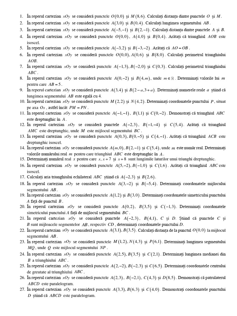 Fisa Geometrie | PDF