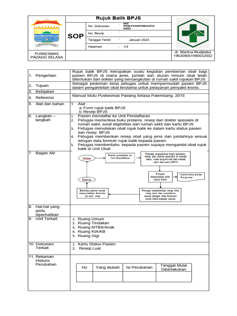 Sop Rujuk Balik | PDF