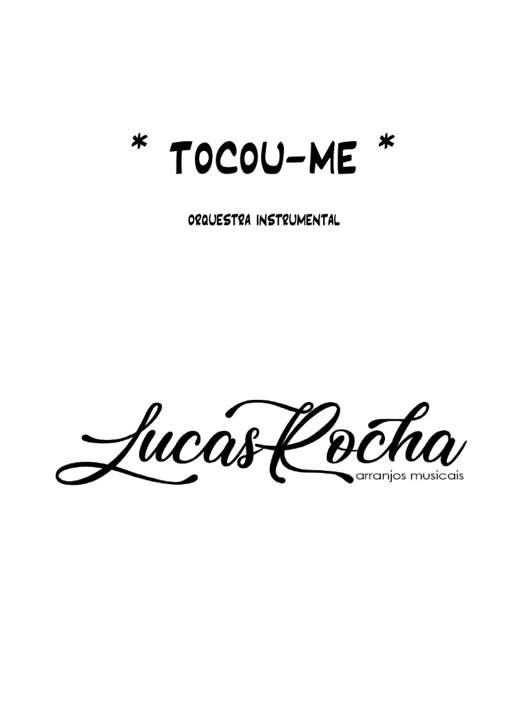 Tocou-Me (Orquestra Instrumental) - Score and Parts | PDF