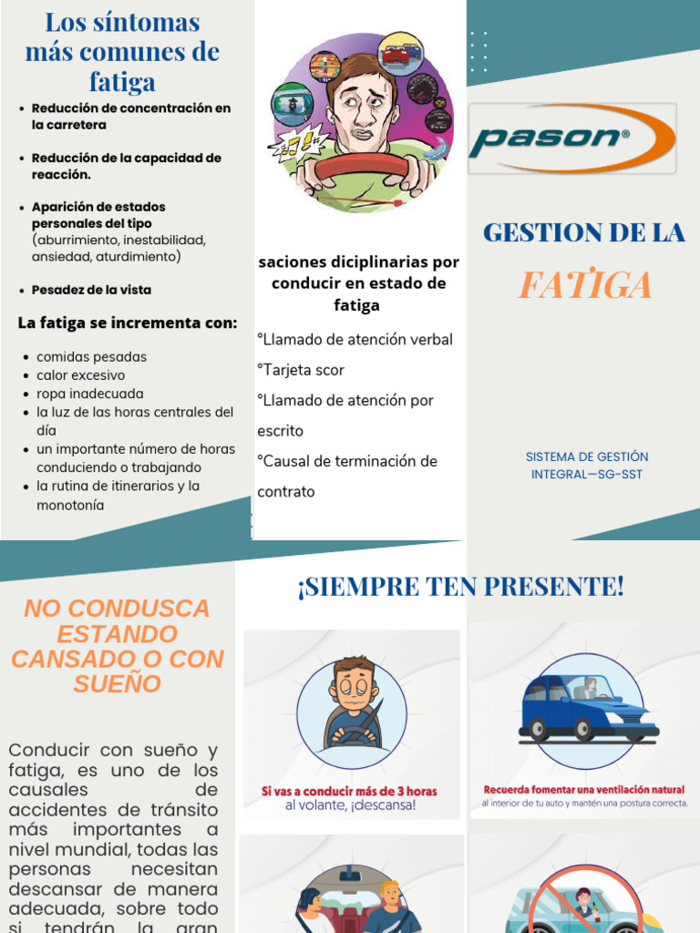 Folleto Gestion de La Fatiga | PDF