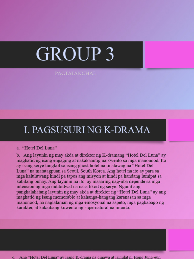 Group 3 (Filipino) | PDF