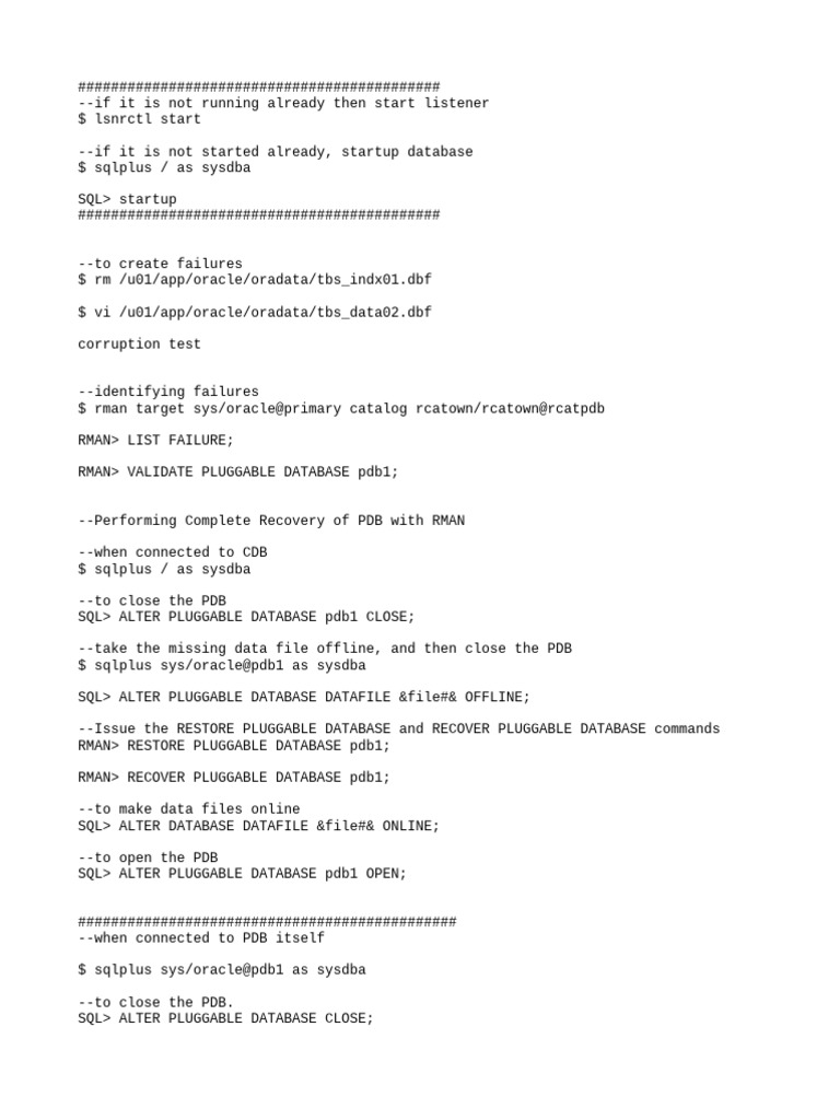 14 3 Performing PDB Recovery | PDF