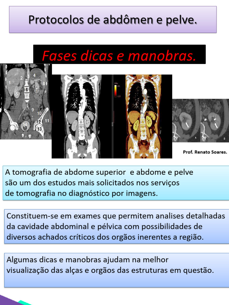 Protocolos+de+abdome+e+pelve semana+TC | PDF | Rim | Creatinina