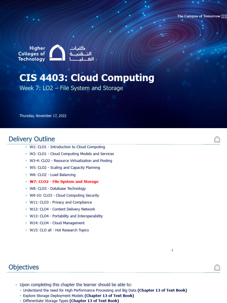 W7 - CLO2 - File System and Storage | PDF | Cloud Computing | Computer Data Storage