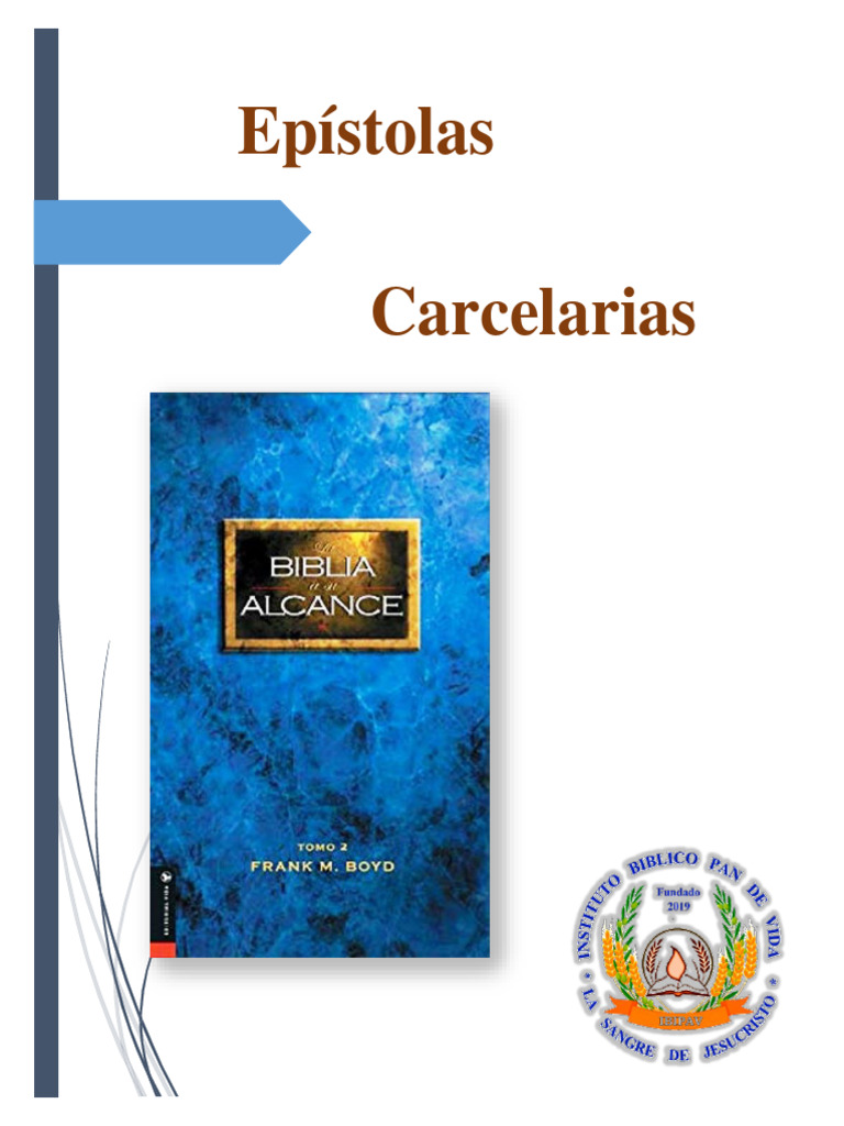 1-Epistolas Carcelarias-la Biblia a Su Alcance-frank m. Boyd | PDF