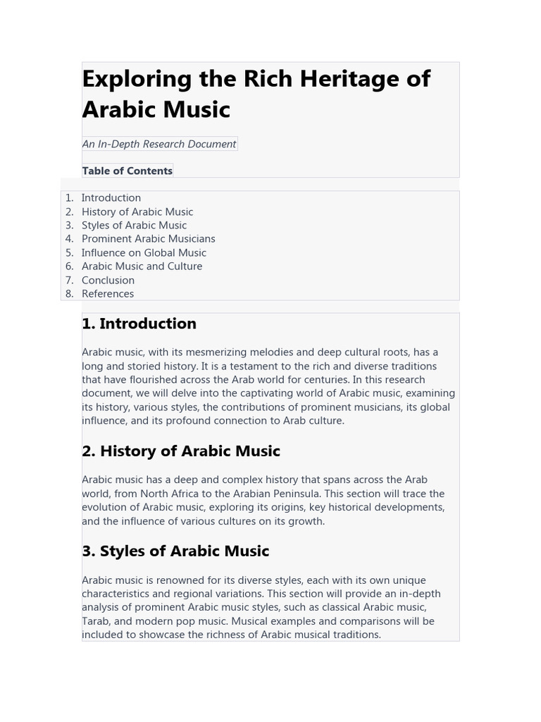Arabic Music | Download Free PDF | Arabs