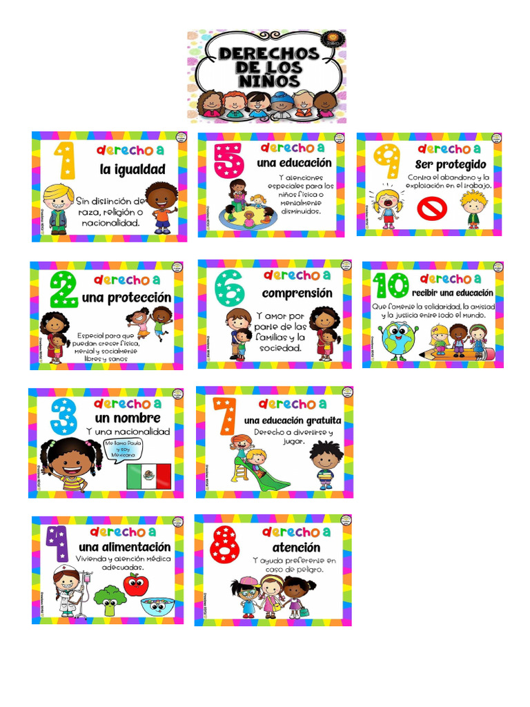 CARTELES DERECHOS DEL NIñO | PDF