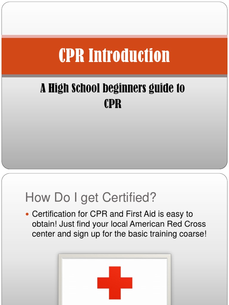 CPR Basics for High School Students | PDF | Cardiopulmonary ...